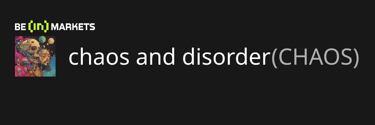 chaos and disorder (CHAOS) Price, MarketCap, Charts and Fundamentals ...