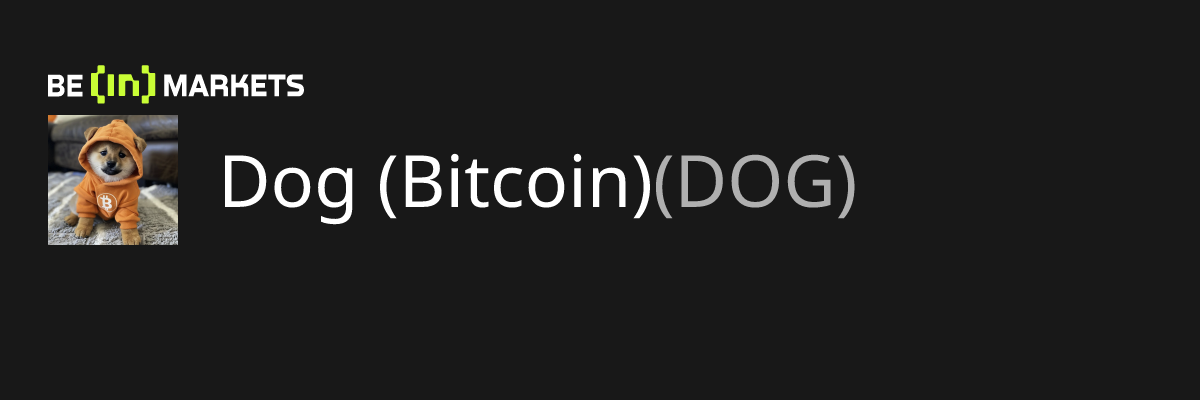 Dog (Bitcoin) (DOG) Price, MarketCap, Charts and Fundamentals Info ...