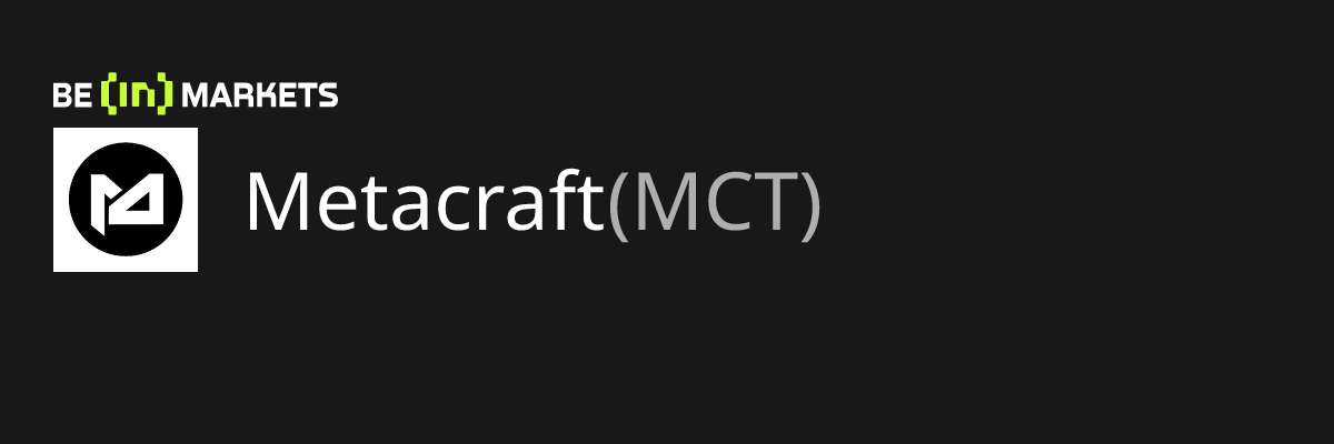 Metacraft (MCT) Price, MarketCap, Charts and Fundamentals Info - BeInCrypto