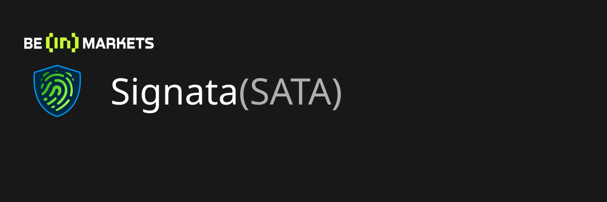 Signata (SATA) Price, MarketCap, Charts and Fundamentals Info - BeInCrypto