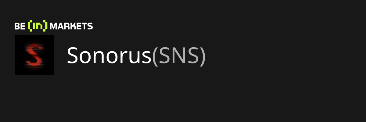 Sonorus (SNS) Price, MarketCap, Charts and Fundamentals Info - BeInCrypto