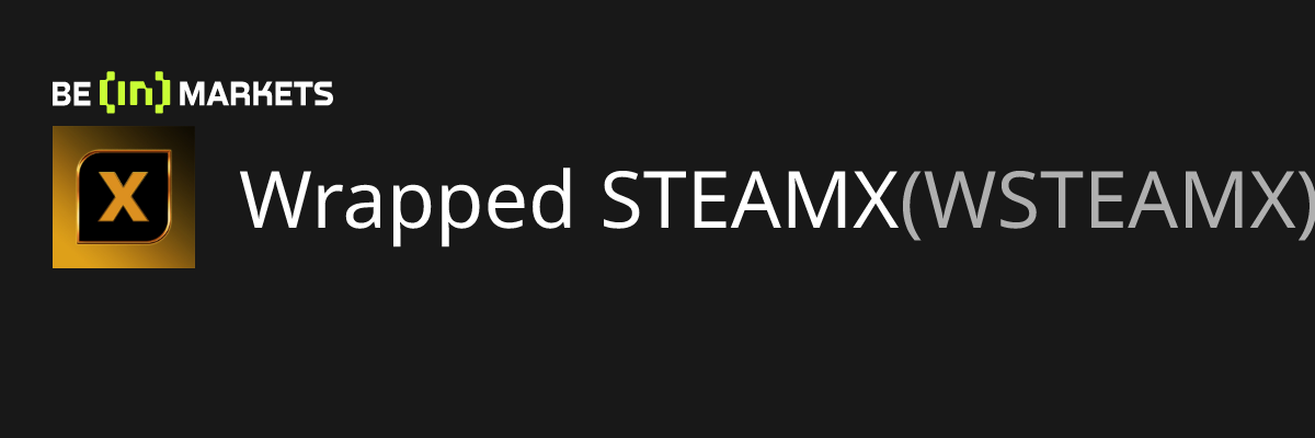 Wrapped STEAMX (WSTEAMX) Price, MarketCap, Charts and Fundamentals Info ...
