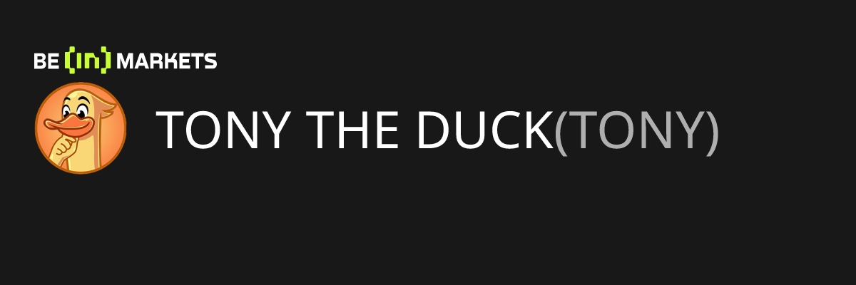 TONY THE DUCK (TONY) Price, MarketCap, Charts and Fundamentals Info ...