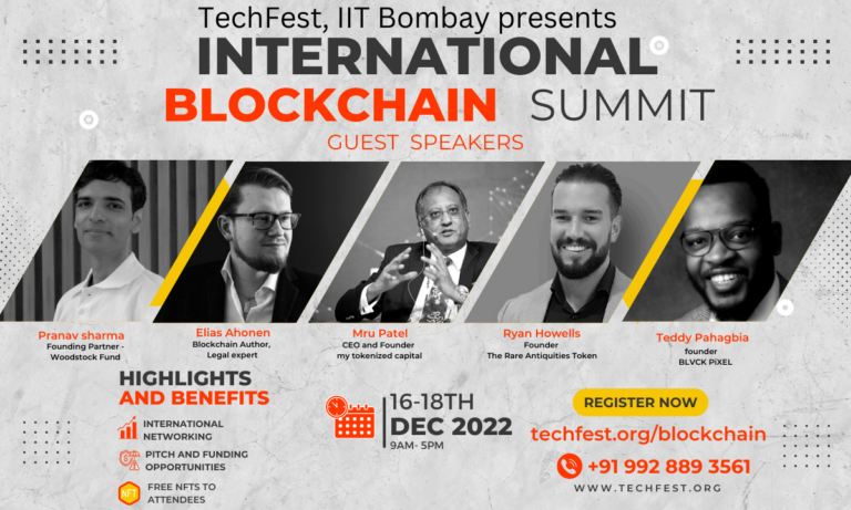 Techfest IIT Bombay Presents International Blockchain Summit Techfest IIT Bombay Presents International Blockchain Summit