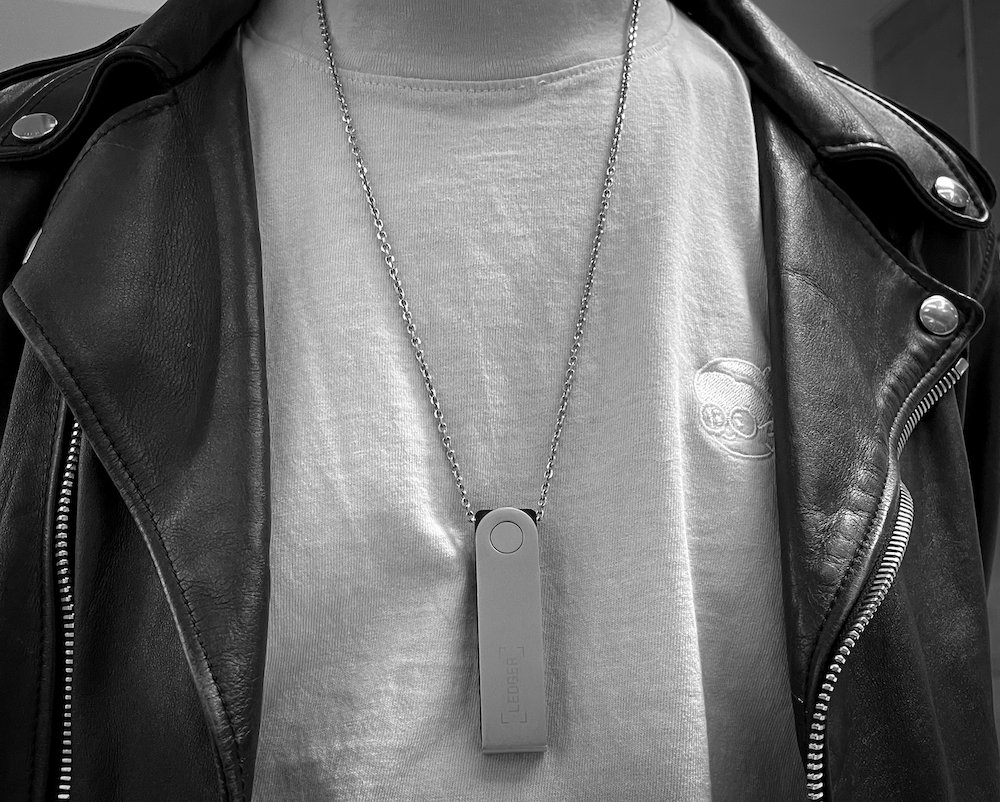 Ledger Crypto Wallet Necklace Leaves Community Bewildered